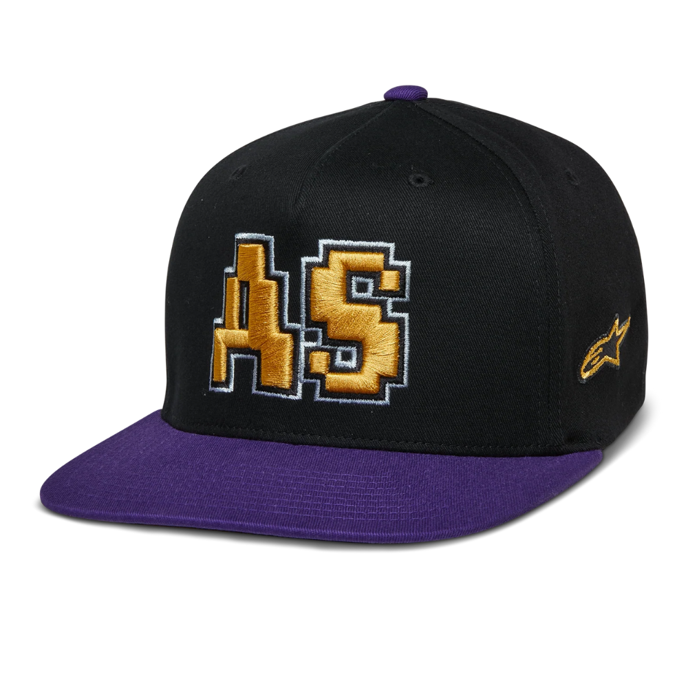 Hat: ALPINESTARS 2025 FRANCHISE Black/Purple – NO LIMITS MOTO